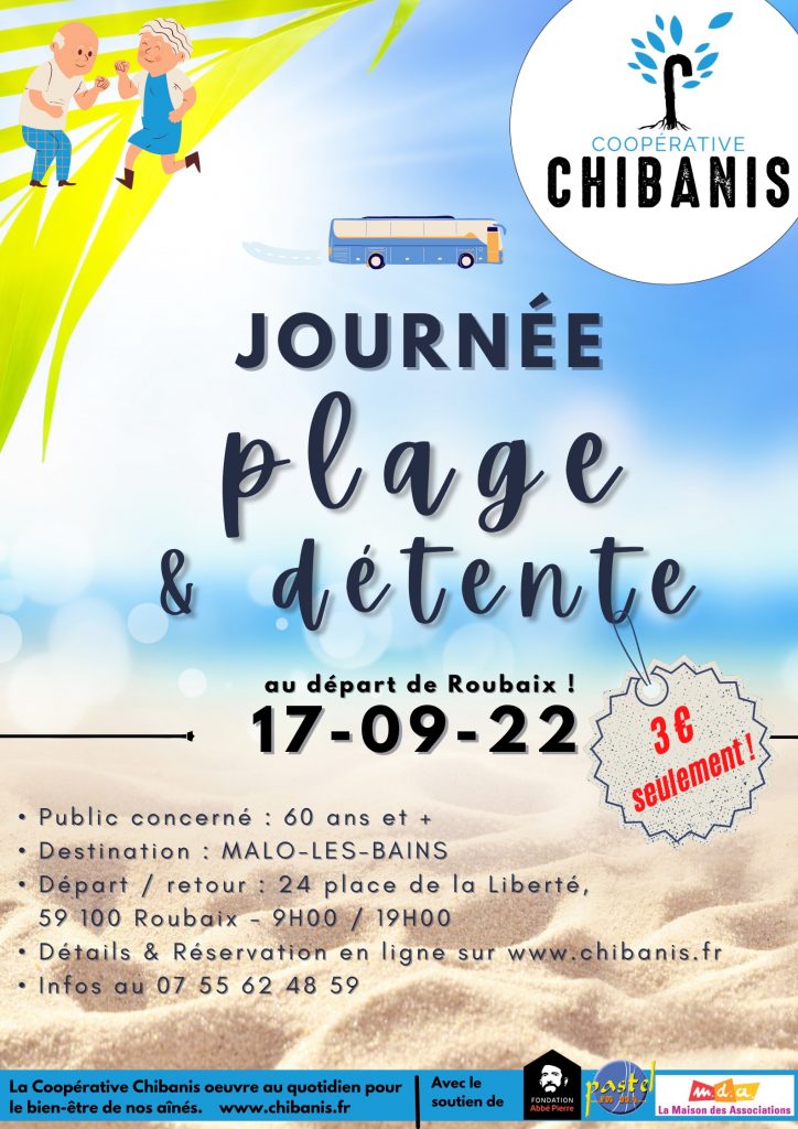 Inscription - Journée Plage & Détente - Coopérative Chibanis